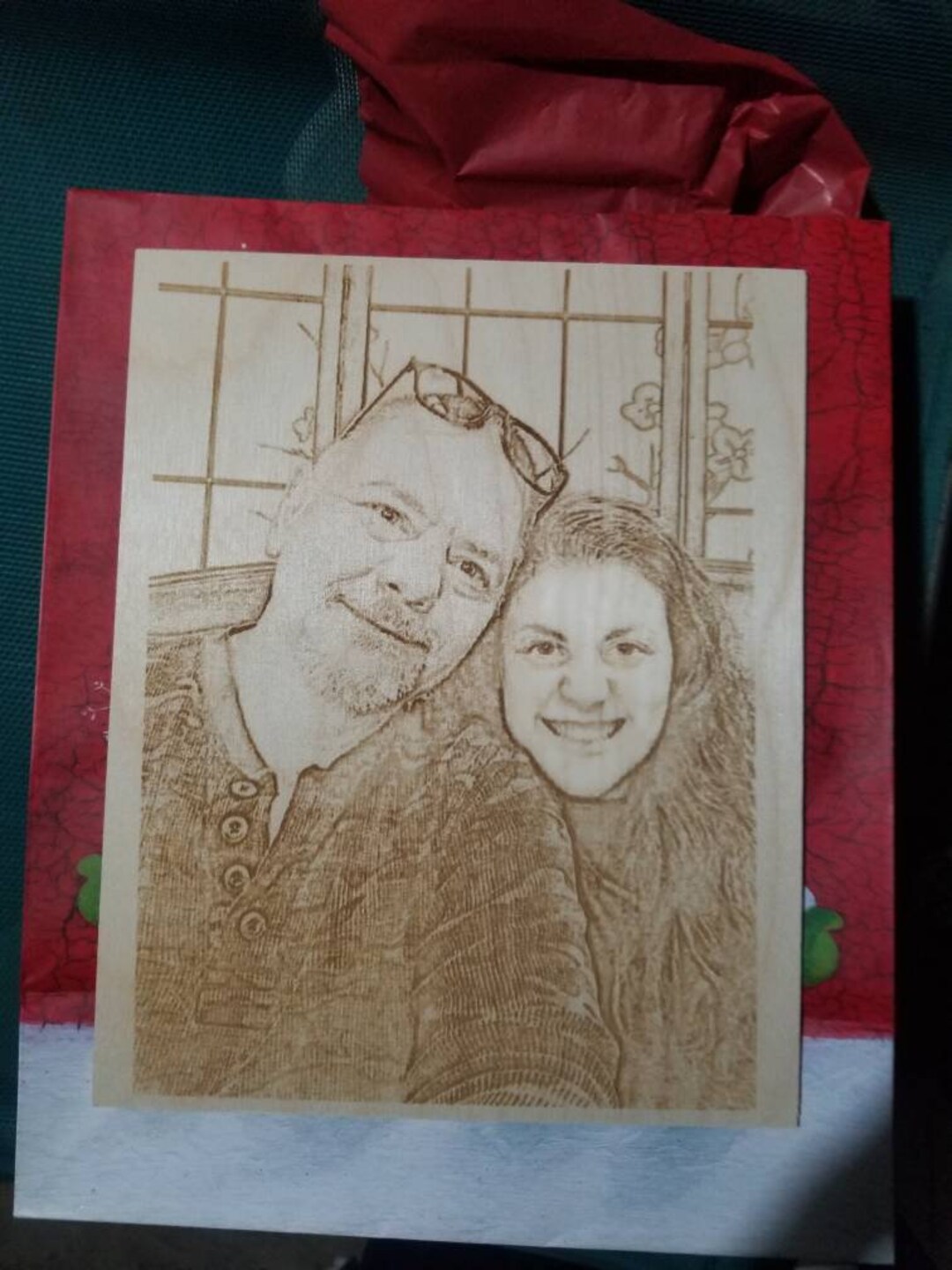 Engraved Photo 8x10 Photo Wood Engraved Personalized Photo - Etsy