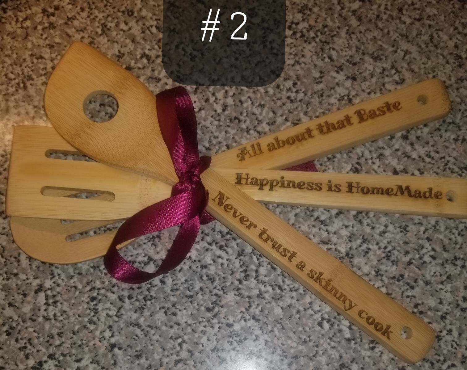 Engraved personalized cooking utensils Christmas gift | Etsy