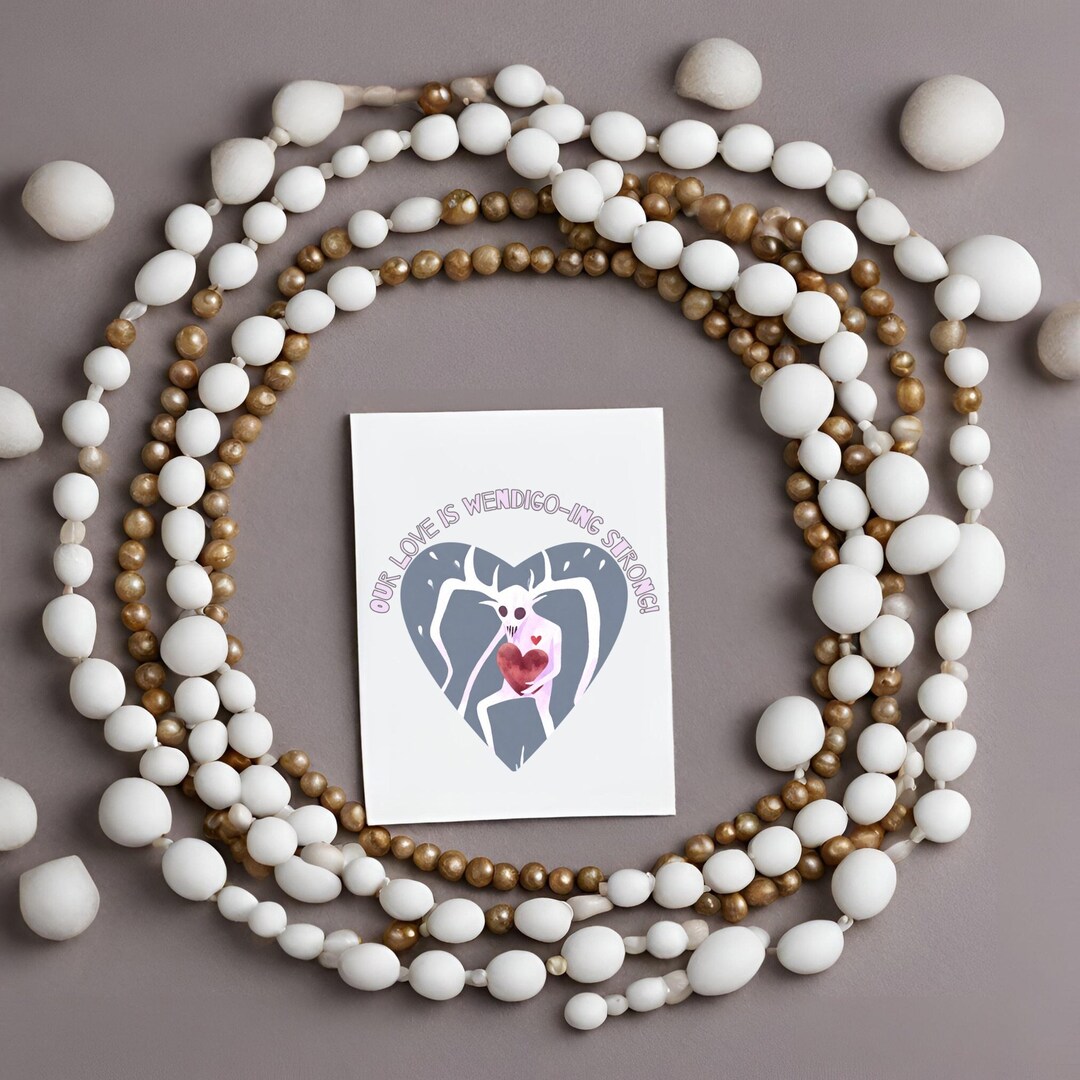 Funny Wendigo Cryptid Valentines Day Card our Love is Wendi-going ...