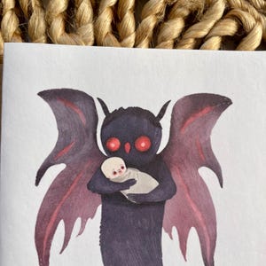 Mothman Baby Card “your Baby is Going to Be Absolutely Legendary” Baby ...