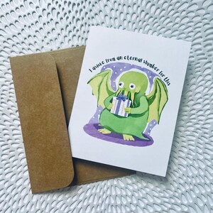 Cthulhu Birthday Card I Awoke From an Eternal Slumber for This, Goth ...