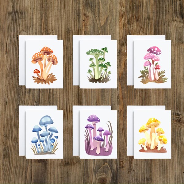 Mushroom Note Cards - Etsy