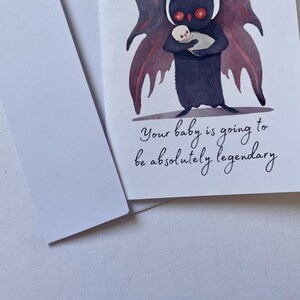 Mothman Baby Card your Baby is Going to Be Absolutely Legendary Baby ...