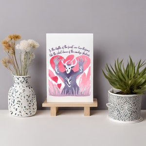 Wendigo Cryptid Valentines Day Card, Wendigo Art, Horror Valentines Day ...