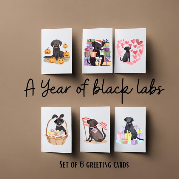 Black Lab and Black Cat - Etsy