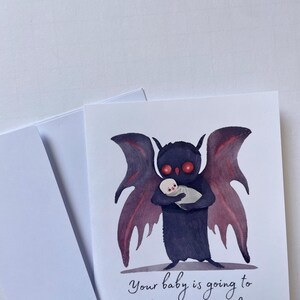 Mothman Baby Card your Baby is Going to Be Absolutely Legendary Baby ...
