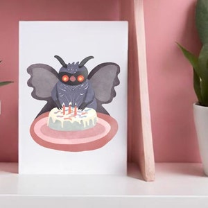 Set of 3 Cute Cryptid Birthday Cards With Big Foot, Mothman, and ...