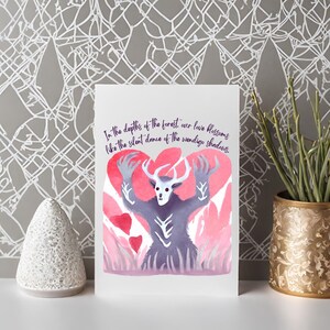 Wendigo Cryptid Valentines Day Card, Wendigo Art, Horror Valentines Day ...