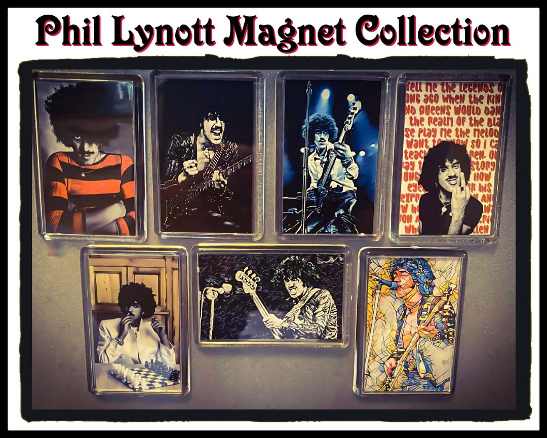 Phil Lynott Artwork Magnet Collection - Etsy