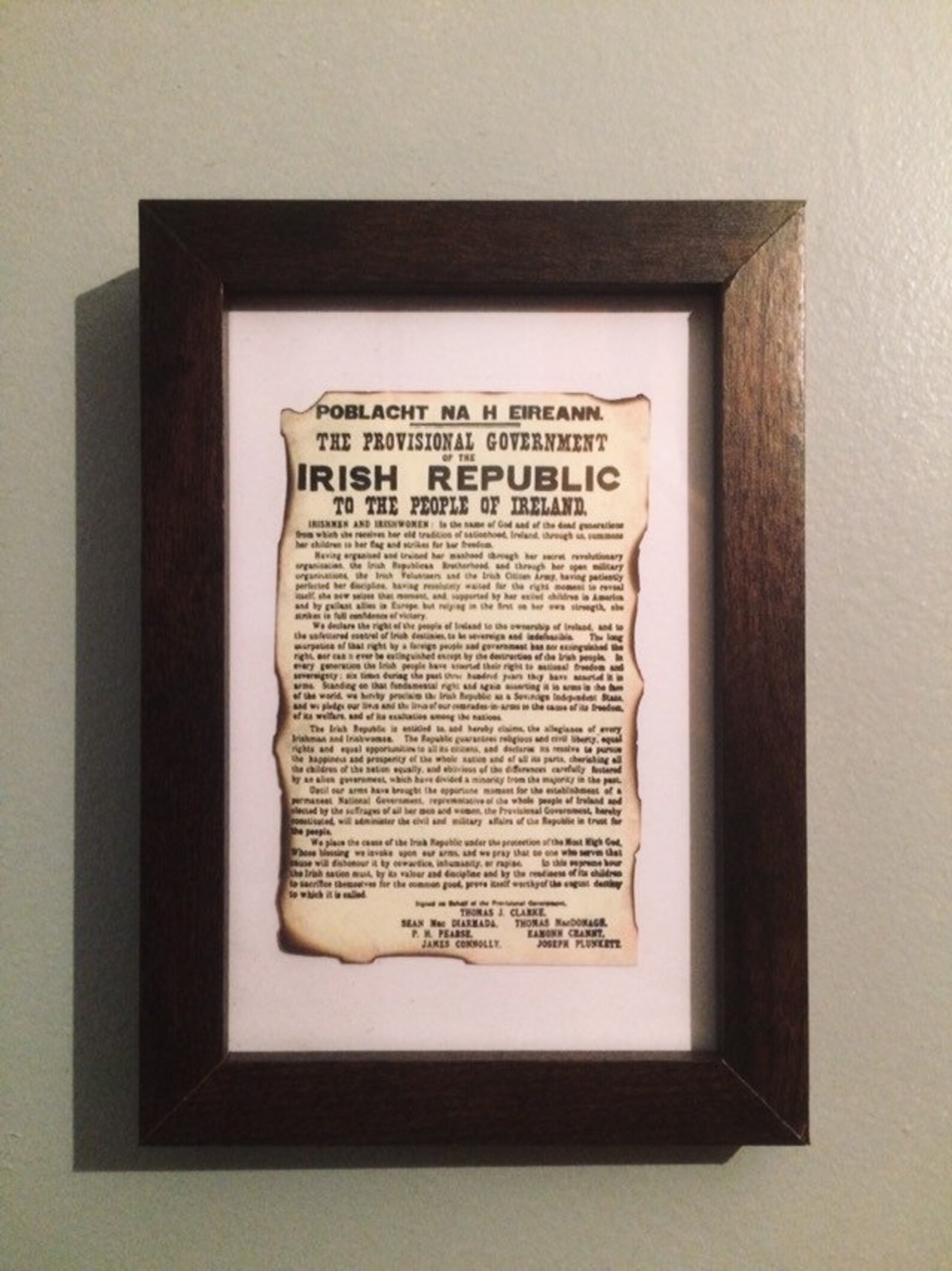 Framed Proclamation. - Etsy