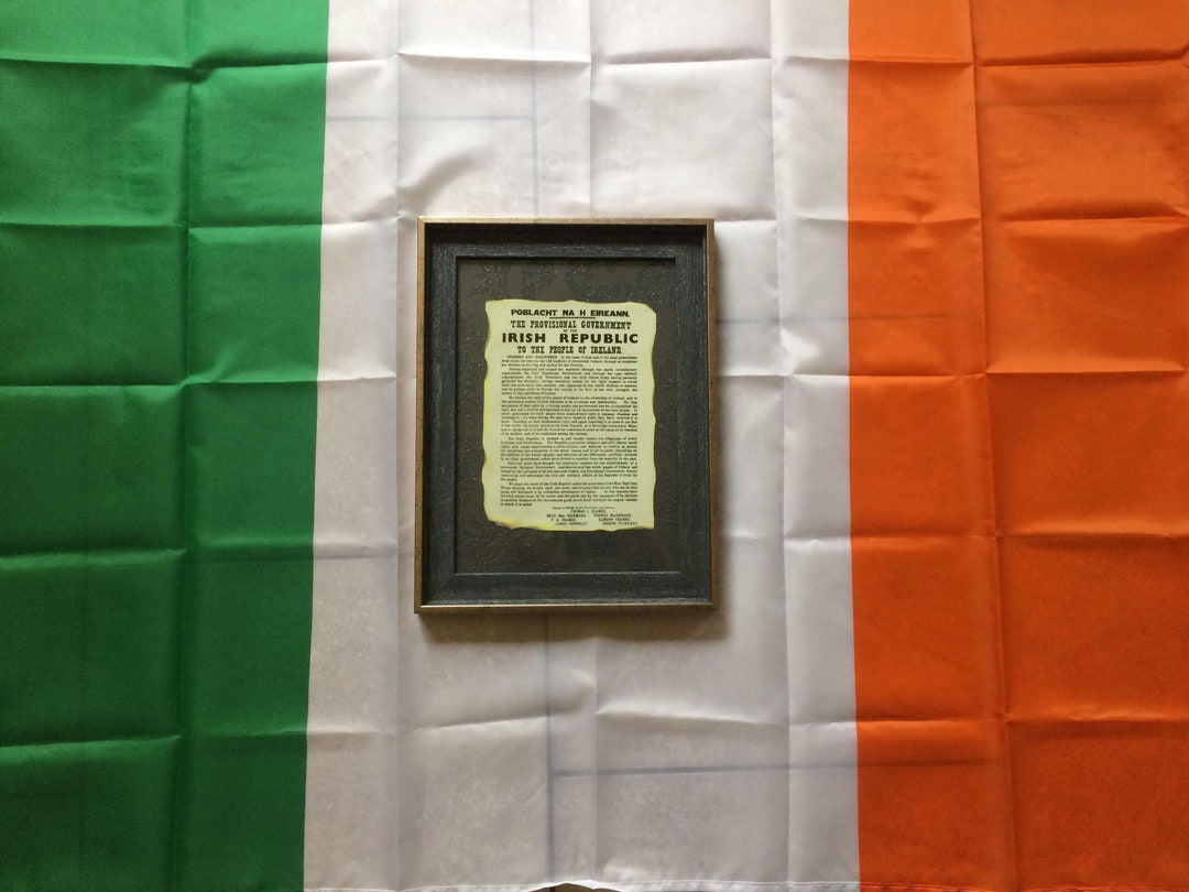 Ireland Tri-colour and Proclamation Set. - Etsy