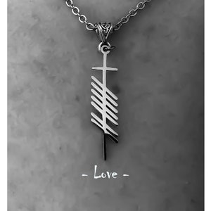 Ogham Silver Love/gra Celtic Symbol Chain or Earrings. - Etsy