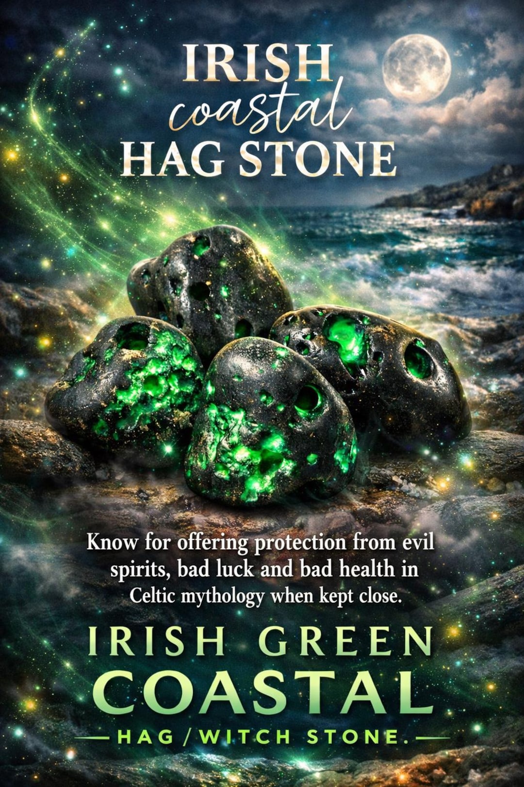 Irish Hag Stone ( Also Known as Adder Stones, Fairy Stones, Witch ...