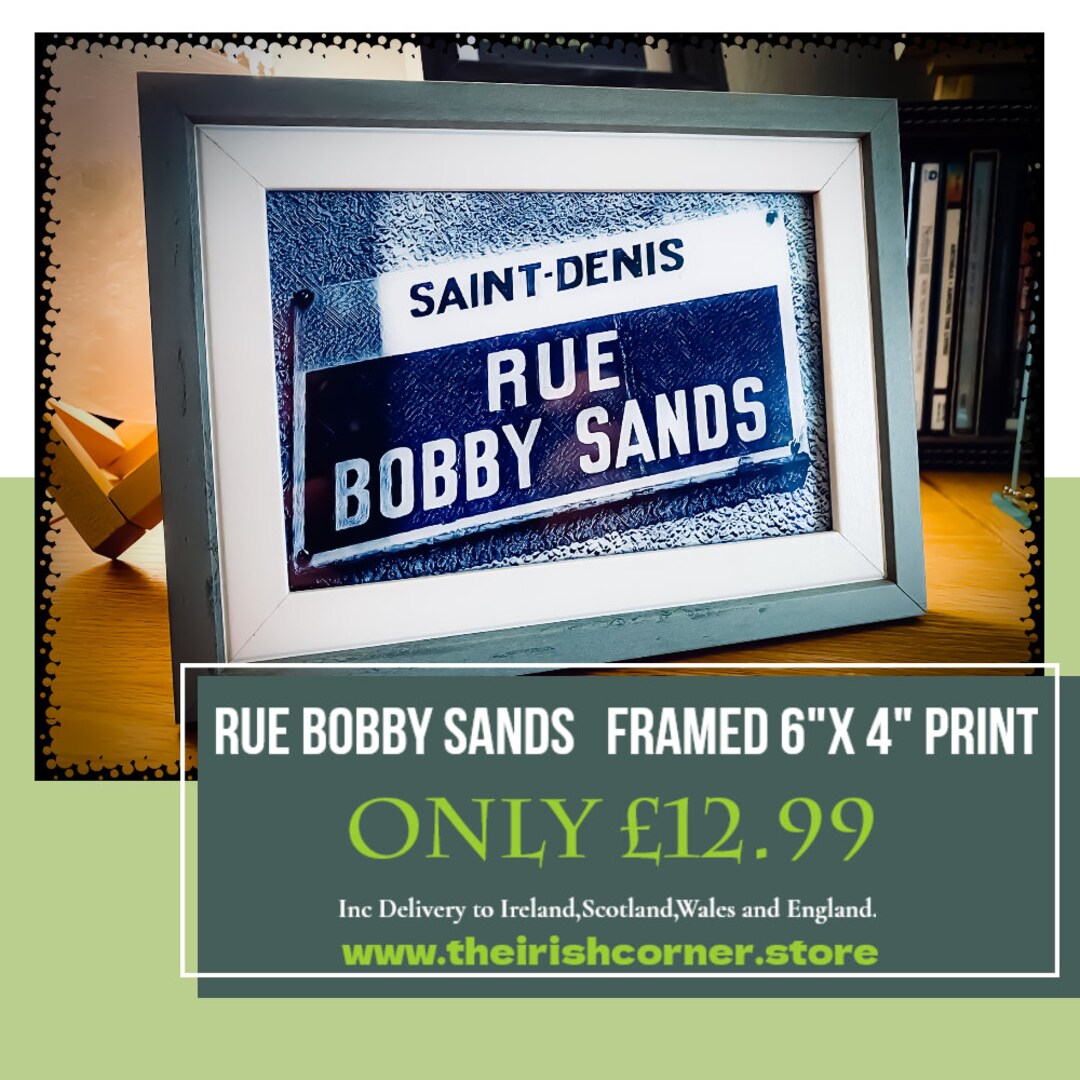 Rue Bobby Sands Framed Special Offer. - Etsy