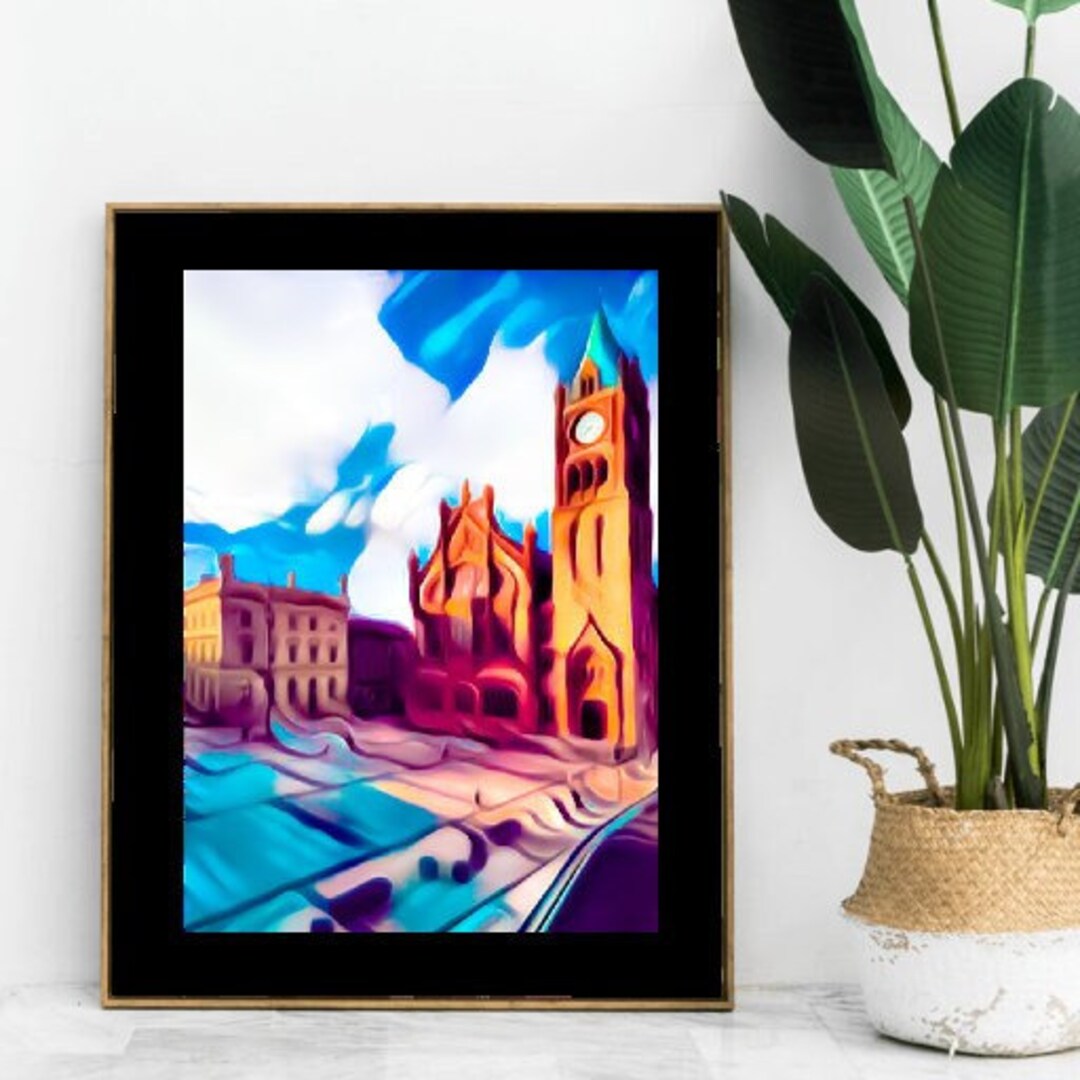 Derry Art Print, Colorful Cityscape, Bohemian Wall Art - Etsy