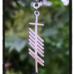 Ogham Silver Love/gra Celtic Symbol Chain or Earrings. - Etsy