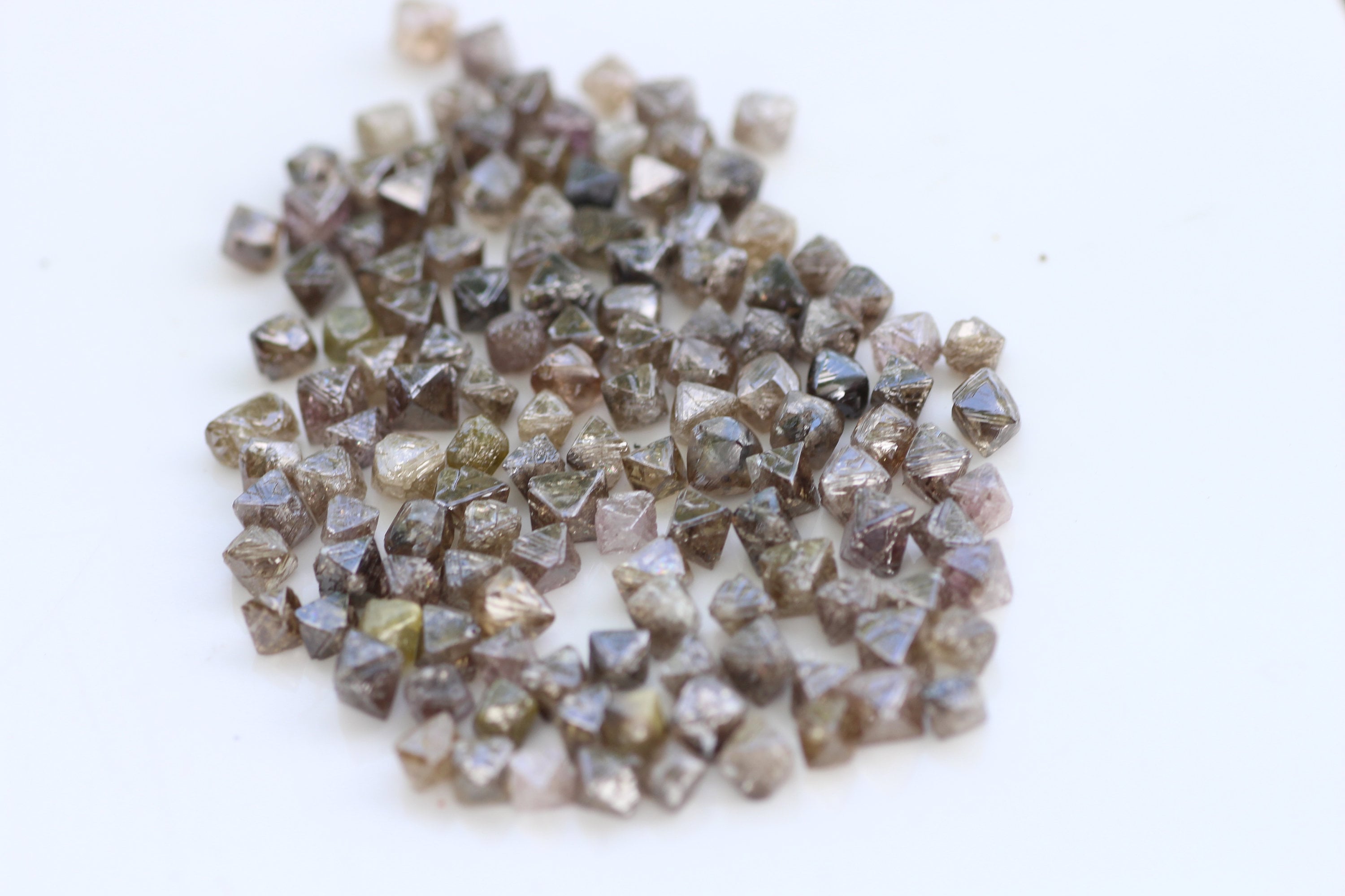 4-5mm Brown Rough Diamond Crystal, Raw Diamond, Uncut Diamond, Loose ...