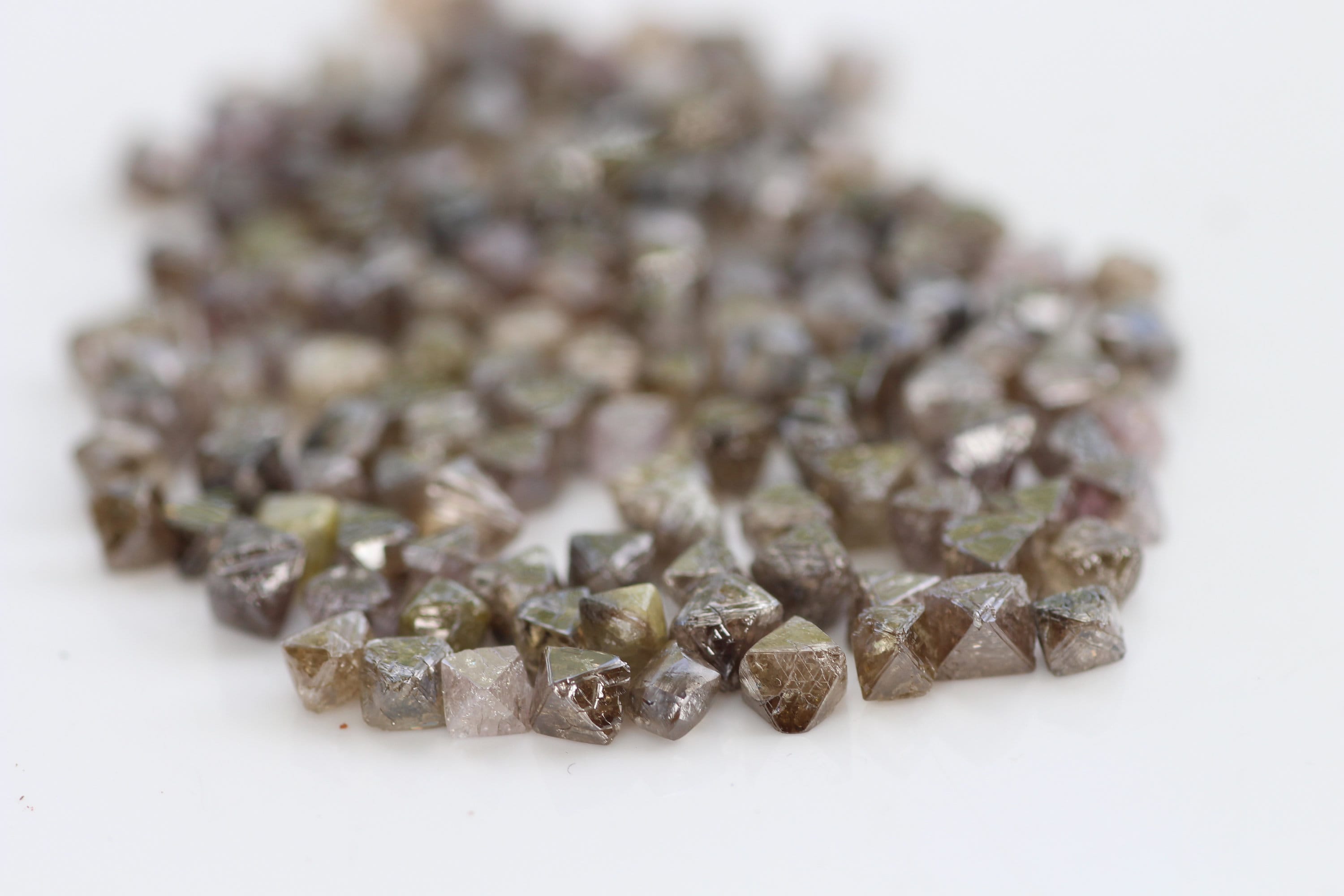 4-5mm Brown Rough Diamond Crystal, Raw Diamond, Uncut Diamond, Loose ...