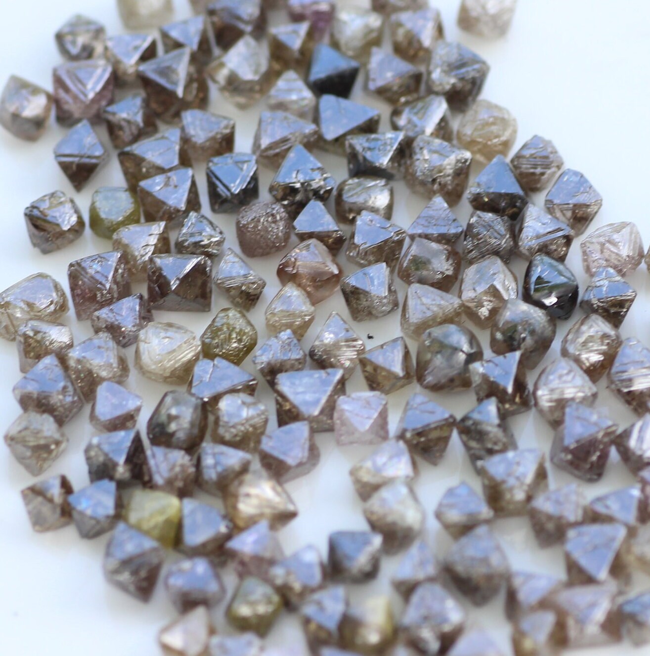 4-5mm Brown Rough Diamond Crystal, Raw Diamond, Uncut Diamond, Loose ...