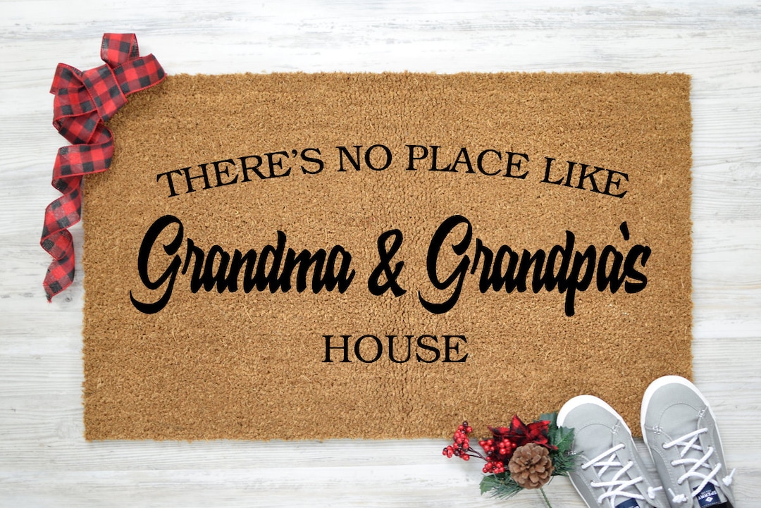 Grandma and Grandpa's House, Grandparents Doormat, Gift for ...