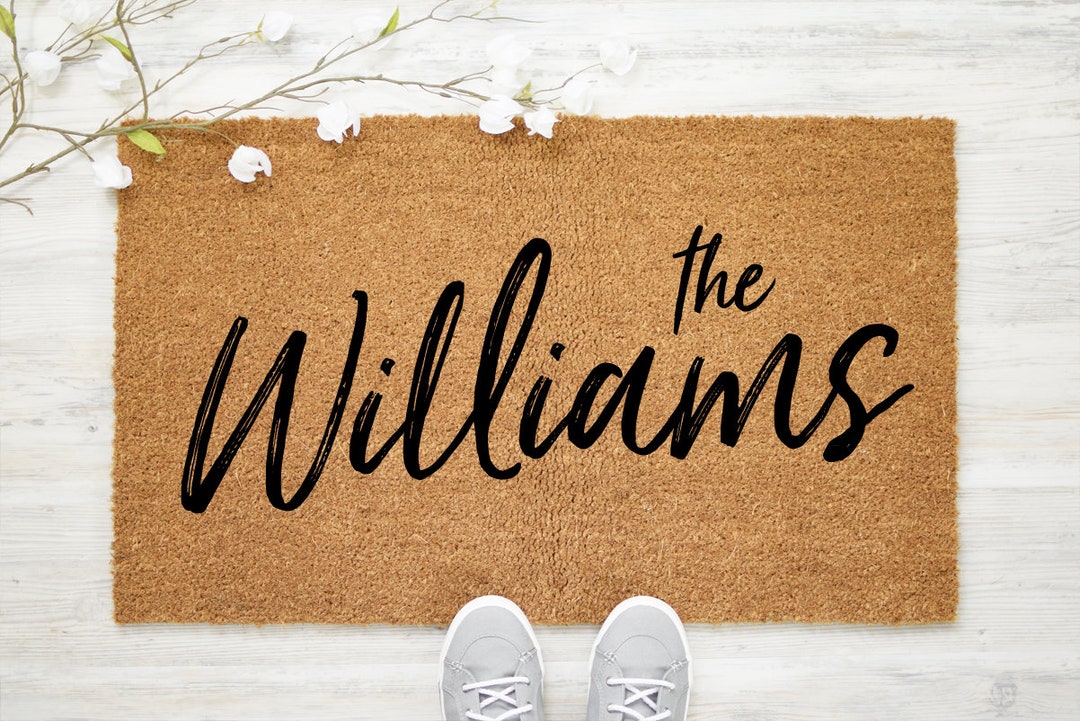 Last Name Doormat, Family Name Welcome Mat, Custom Name Doormat ...