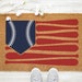 Baseball Doormat, Baseball Welcome Mat, Baseball Door Mat, Baseball ...