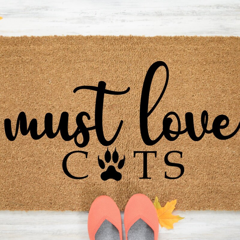 Cat Door Mat - Etsy