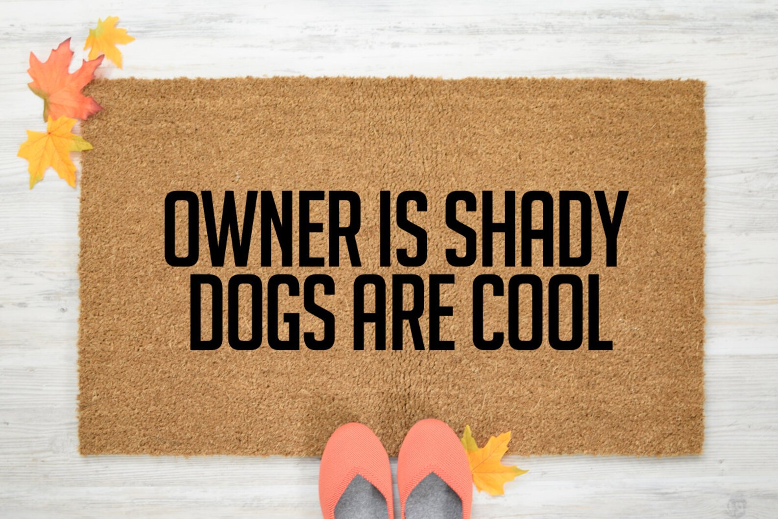 Owner is Shady Dogs Are Cool Doormat, Dog Doormat, Dog Welcome Mat ...