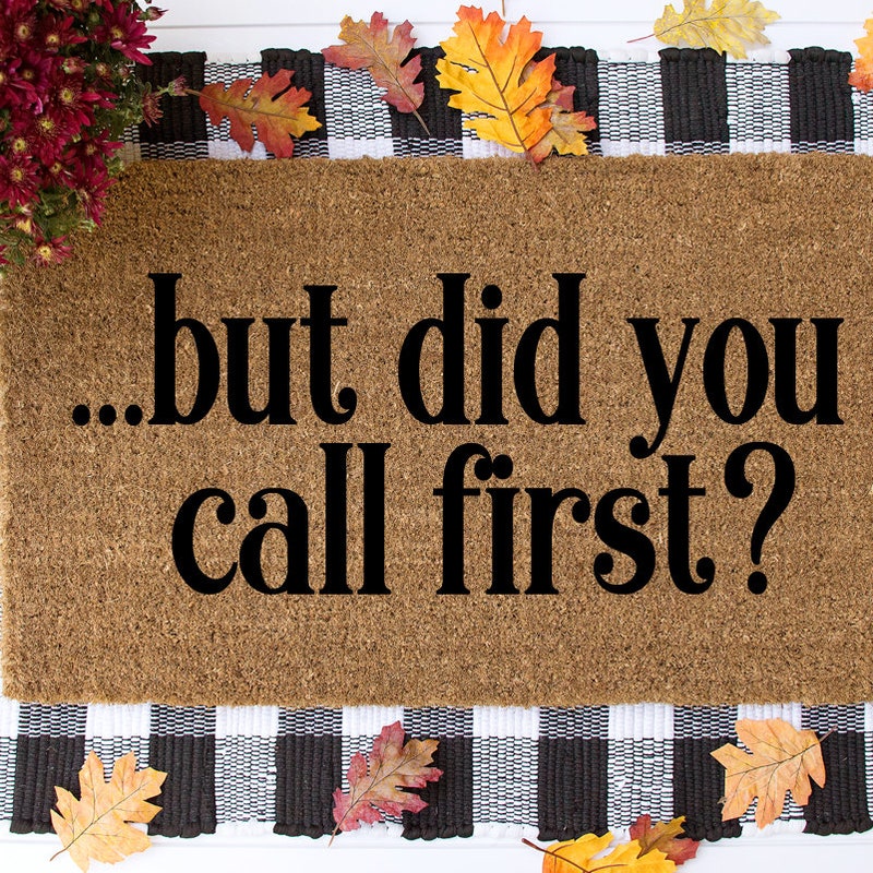 Did You Call Doormat - Etsy