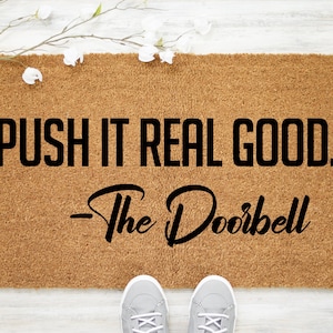 Push It Real Good Funny Door Mat Funny Welcome Mat Door - Etsy