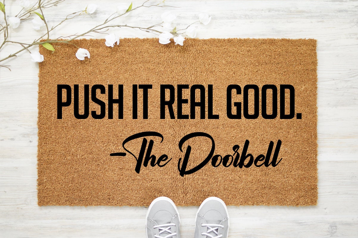 Push It Real Good Funny Door Mat Funny Welcome Mat Door | Etsy