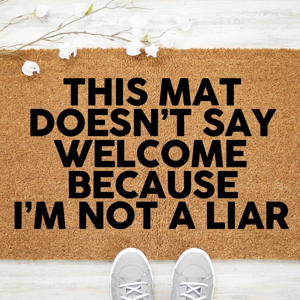 Rude Door Mat - Etsy