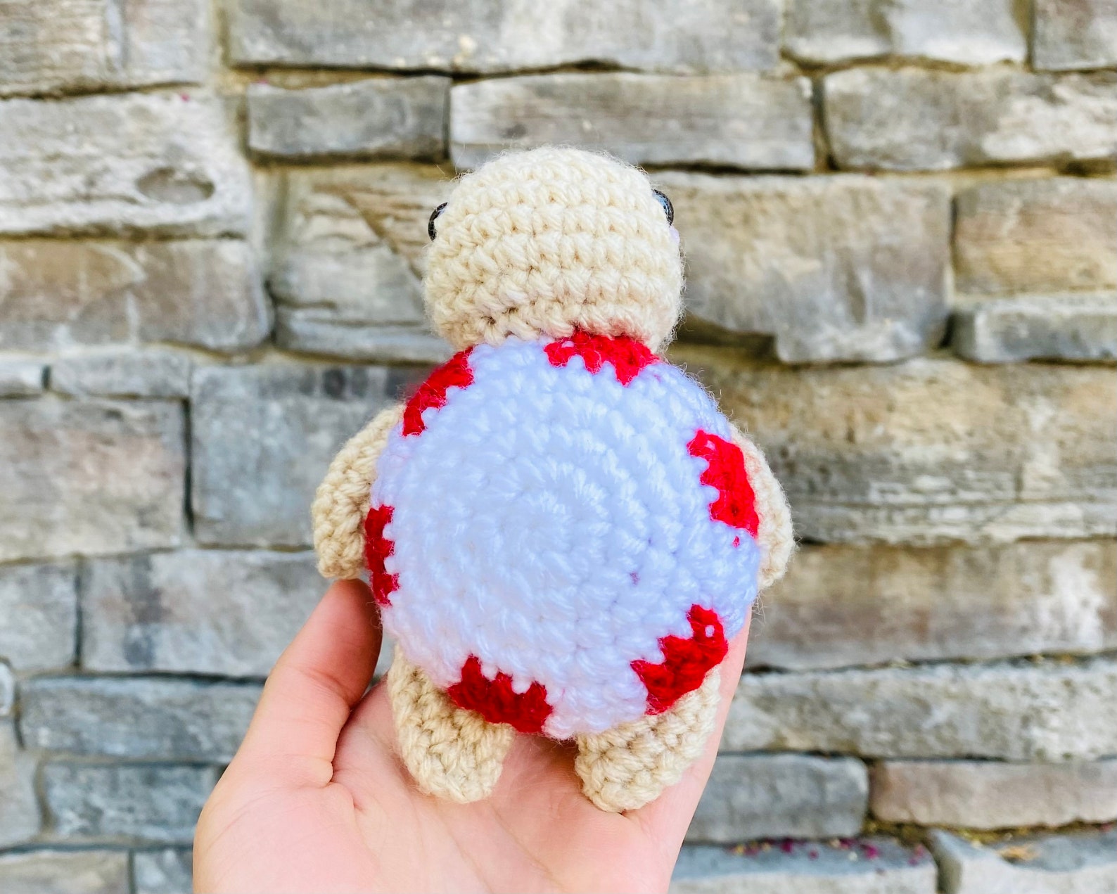 Peppermint Turtle Crochet Pattern PDF, Christmas Candy Cane Pattern ...