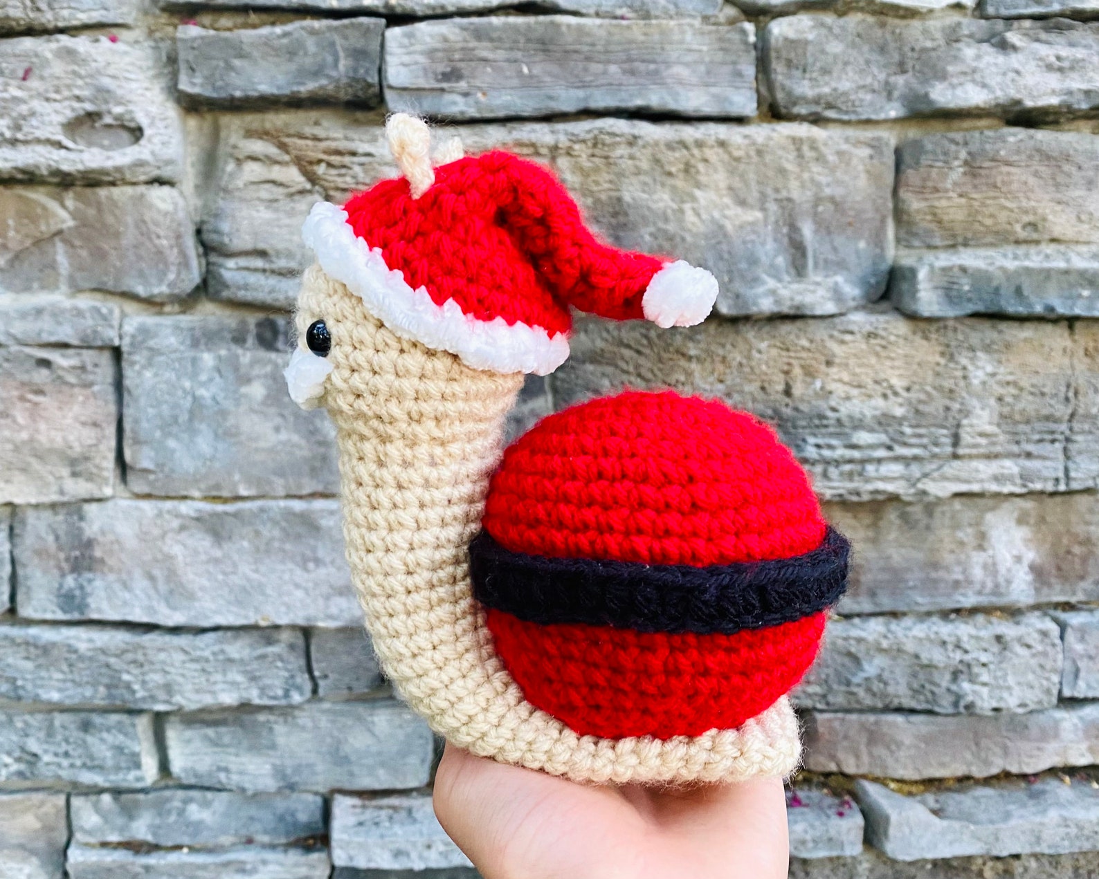 Santa Snail Crochet Pattern PDF, Christmas Holidays Amigurumi, Santa ...