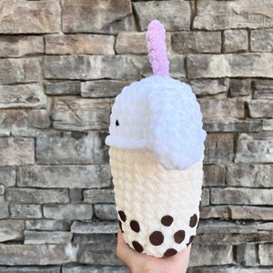 Boba Bunny Crochet Pattern PDF, Amigurumi Food Animal, Bubble Tea Plush ...