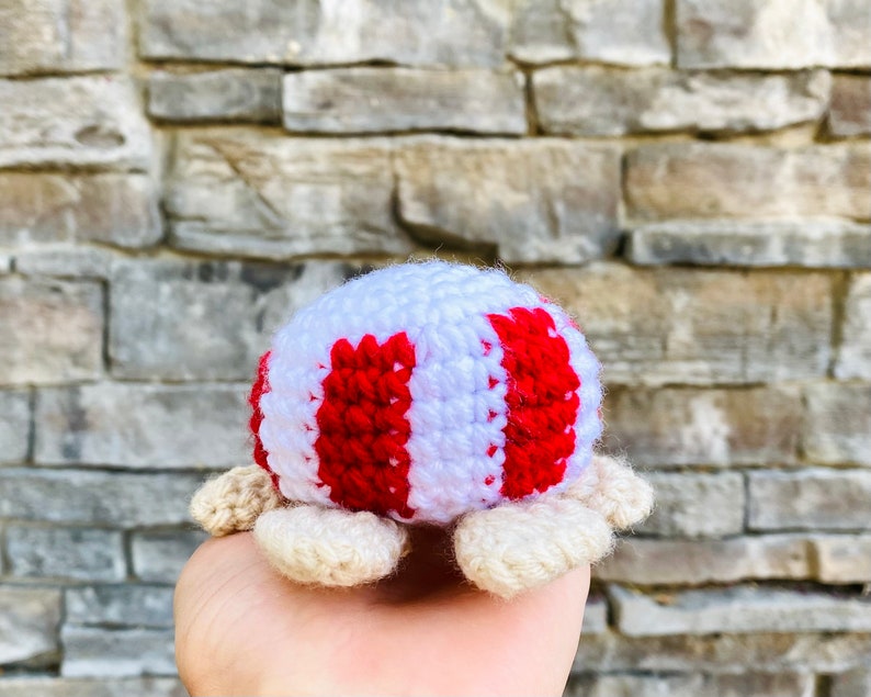 Peppermint Turtle Crochet Pattern PDF, Christmas Candy Cane Pattern ...