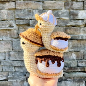 Mini Smores Snail Crochet Pattern PDF, Easy Beginner Crochet Pattern ...
