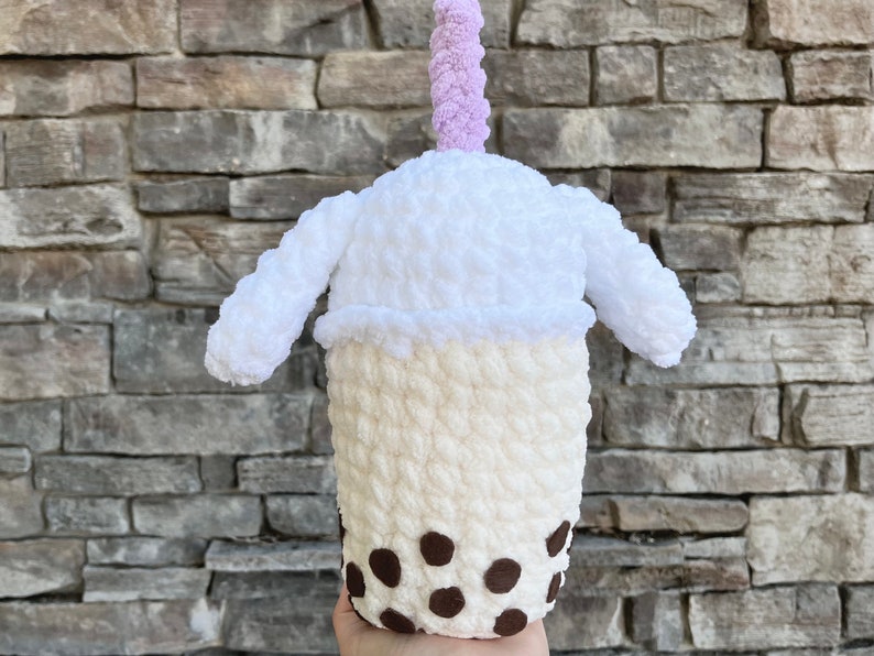 Boba Bunny Crochet Pattern PDF, Amigurumi Food Animal, Bubble Tea Plush ...