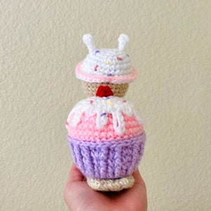 Cupcake Snail Crochet Pattern PDF, Amigurumi Snail, Crochet Cake Food Animal Plush - Etsy
