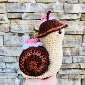Cake Snail Crochet Pattern PDF, Amigurumi Food Animal, Cute Snail Plush ...