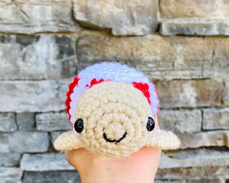 Peppermint Turtle Crochet Pattern PDF, Christmas Candy Cane Pattern ...