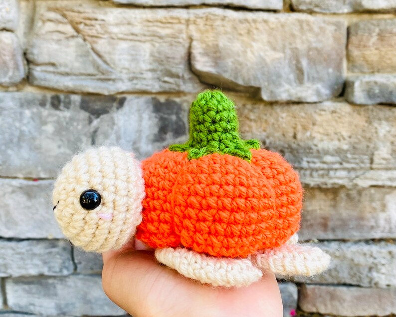 Pumpkin Turtle Fall Crochet Pattern PDF Sea Turtle - Etsy