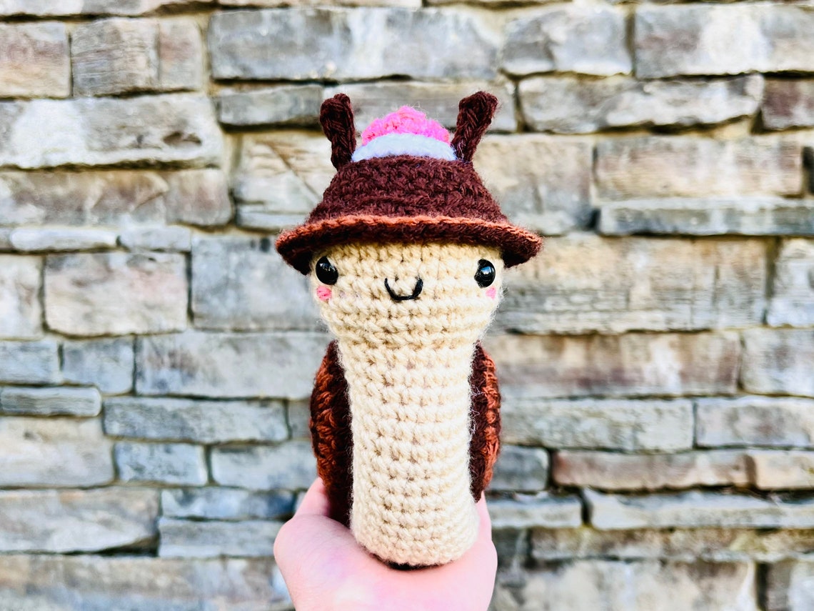 Cake Snail Crochet Pattern PDF, Amigurumi Food Animal, Cute Snail Plush ...