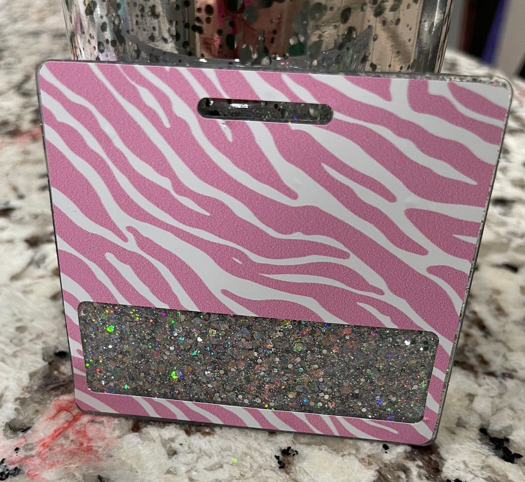 Pink Zebra Name Badge Buddy - Etsy