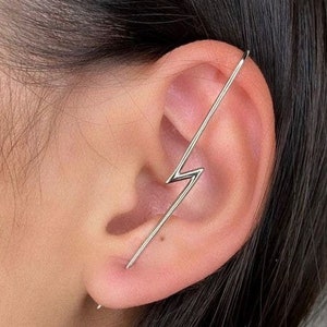 Ear wrap crawler hook earrings etsy store