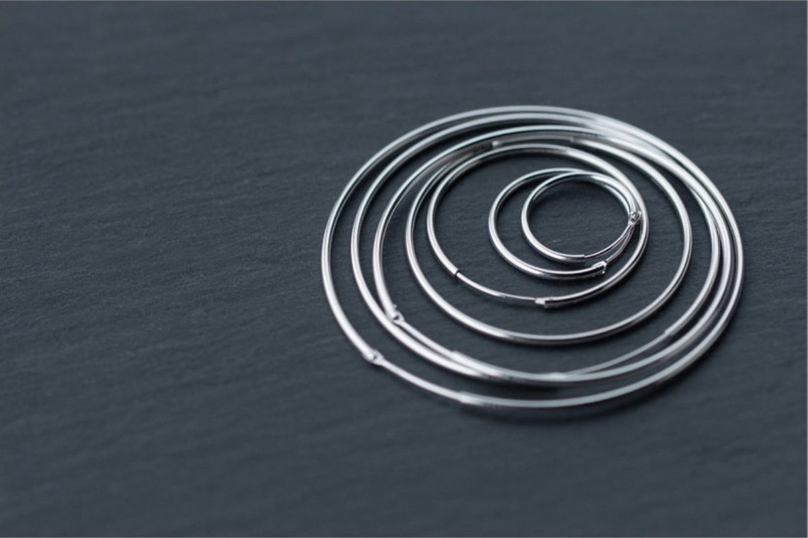 Hoop Earrings, 40 Mm Hoops - Etsy