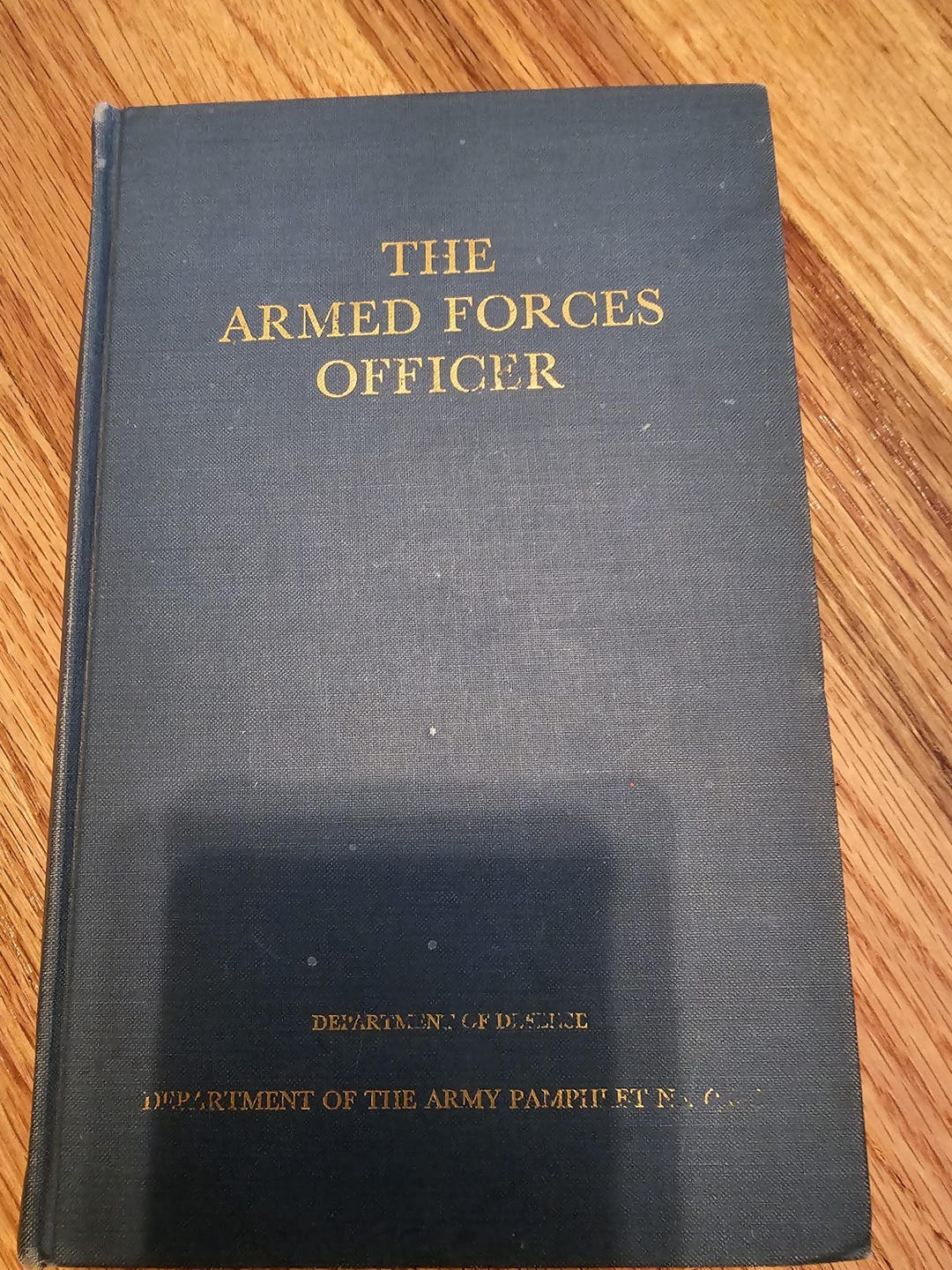 The Armed Forces Officer 1956 Hardcover United States Army Handbook ...