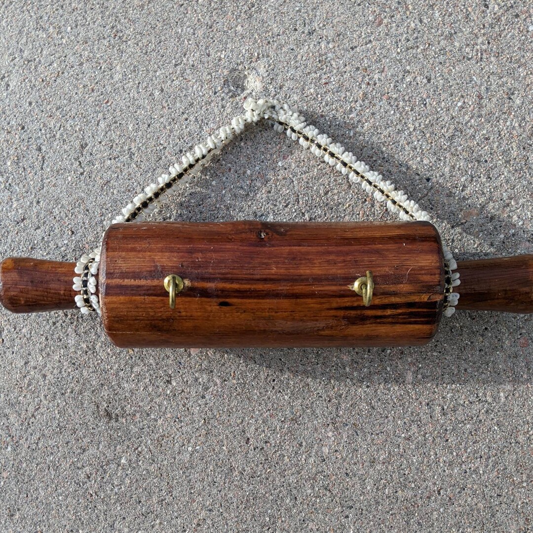 1970s Wooden Rolling Pin Hook Art Vintage Cottage Core - Etsy