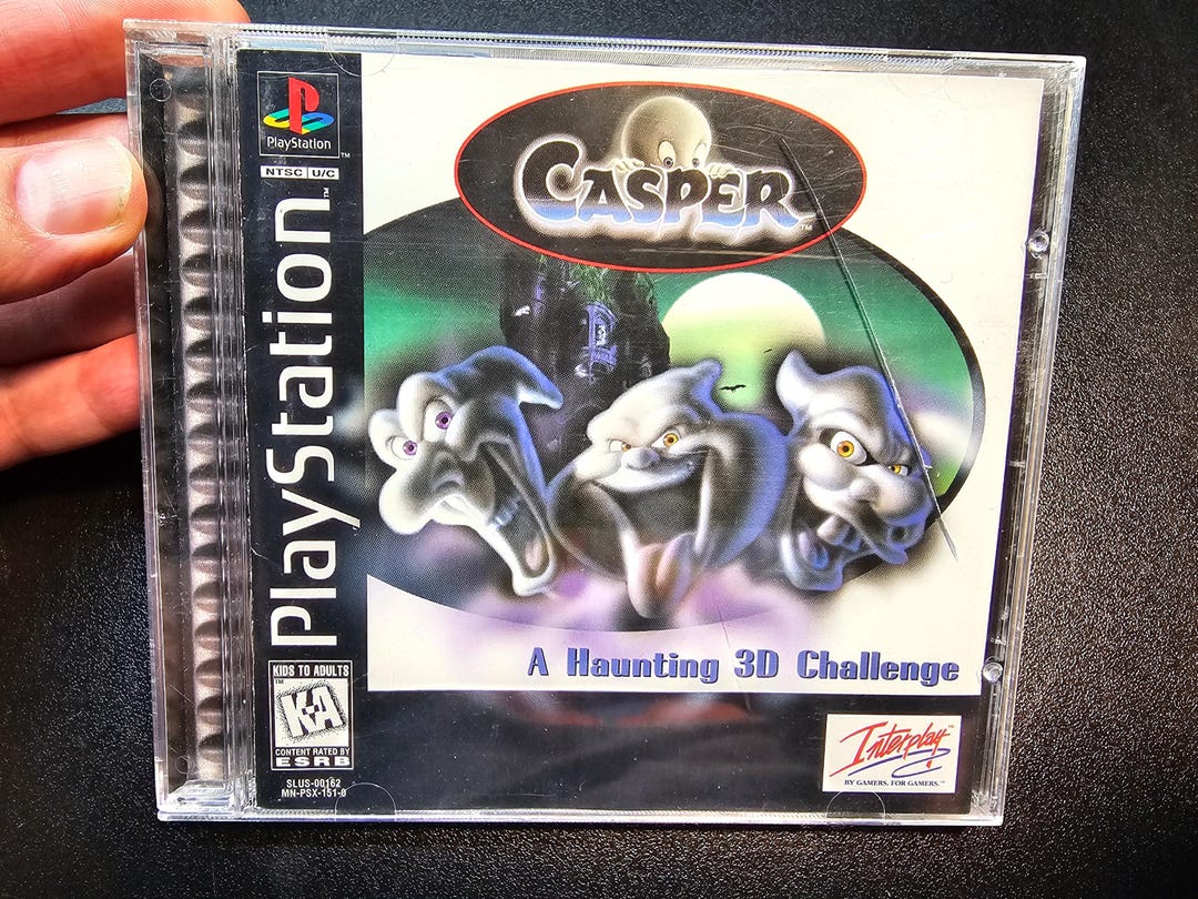 Casper sony Playstation 1, 1996 Video Game Disc and Case - Etsy