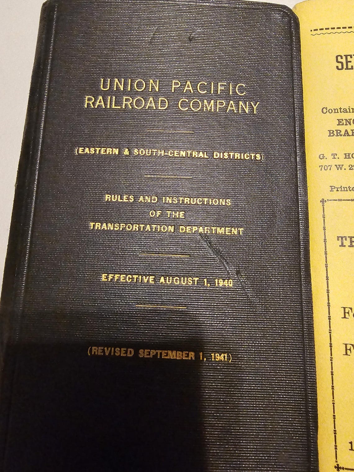 Union Pacific 1940s Employee Handbooks LOT of 4 Senority Roster Advice ...